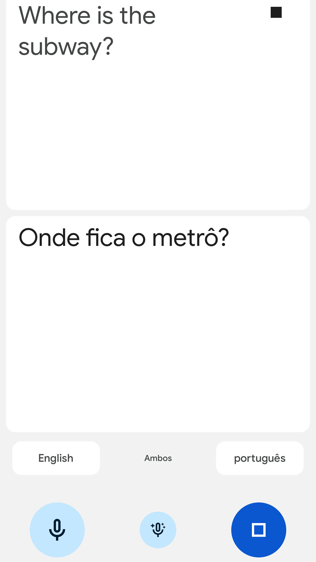 Aplicativo de tradução instantânea: Google Tradutor