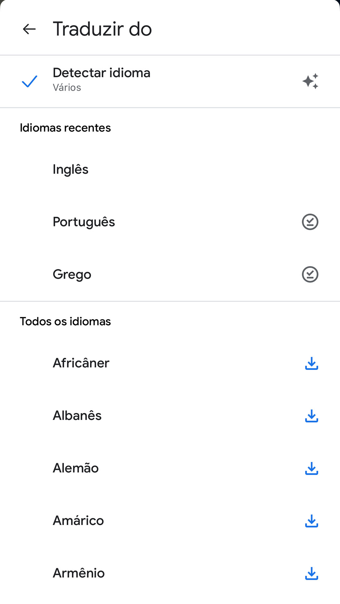 Aplicativo de tradução instantânea: Google Tradutor